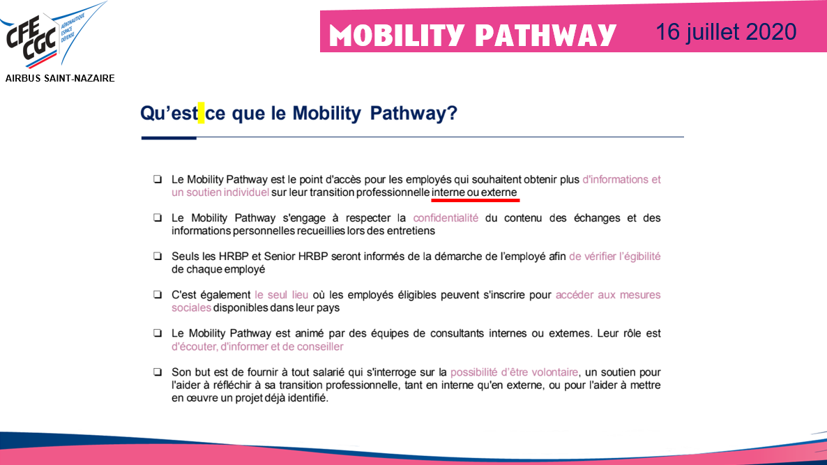 Catégorie professionelle-Mobility Pathway – CFE CGC Airbus Atlantic