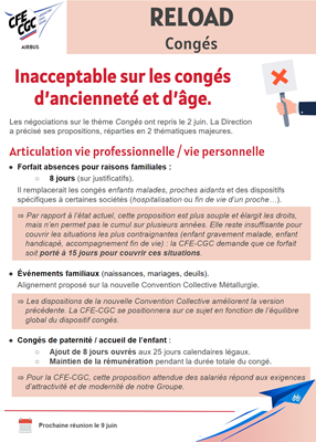 RELOAD Congés – CFE CGC Airbus Atlantic